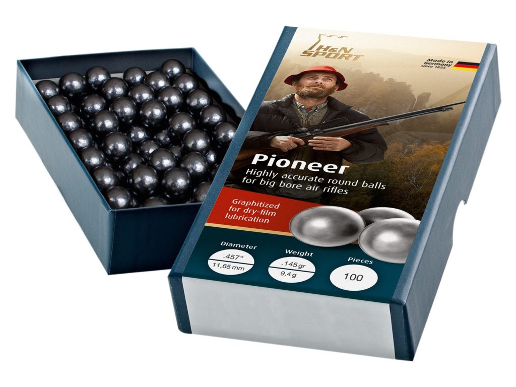 H&N Pioneer Round Ball .457 (11.6mm) - Airgun Pellet Database